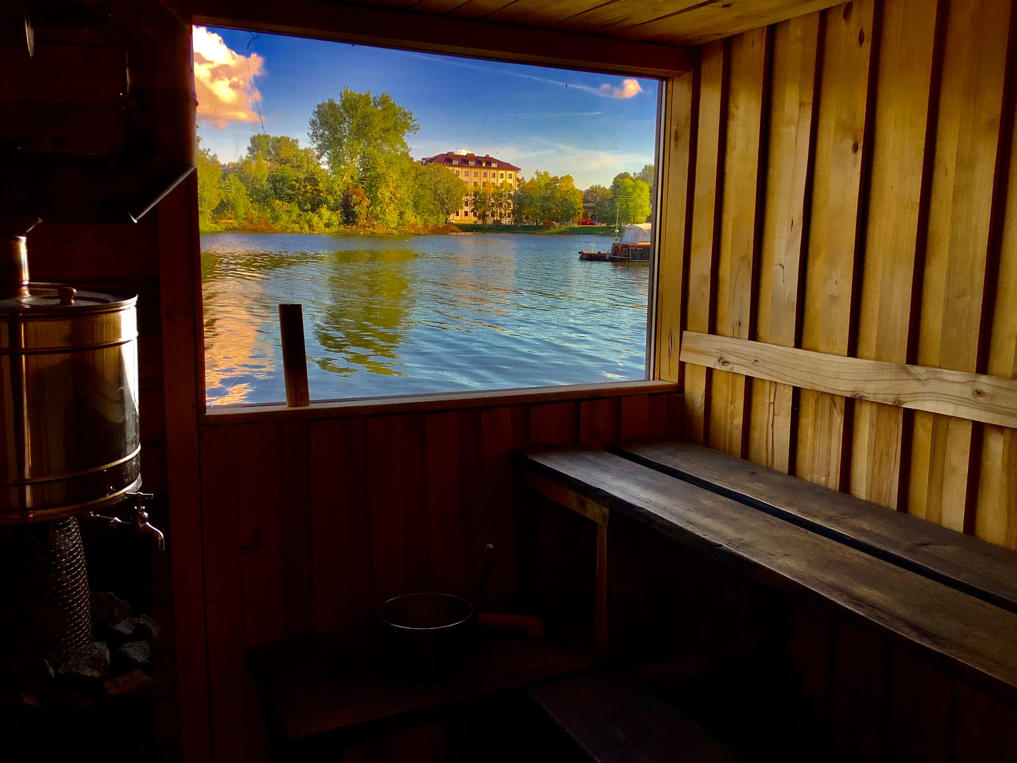 Floating Sauna in Riga Center | Discover Latvia Tours